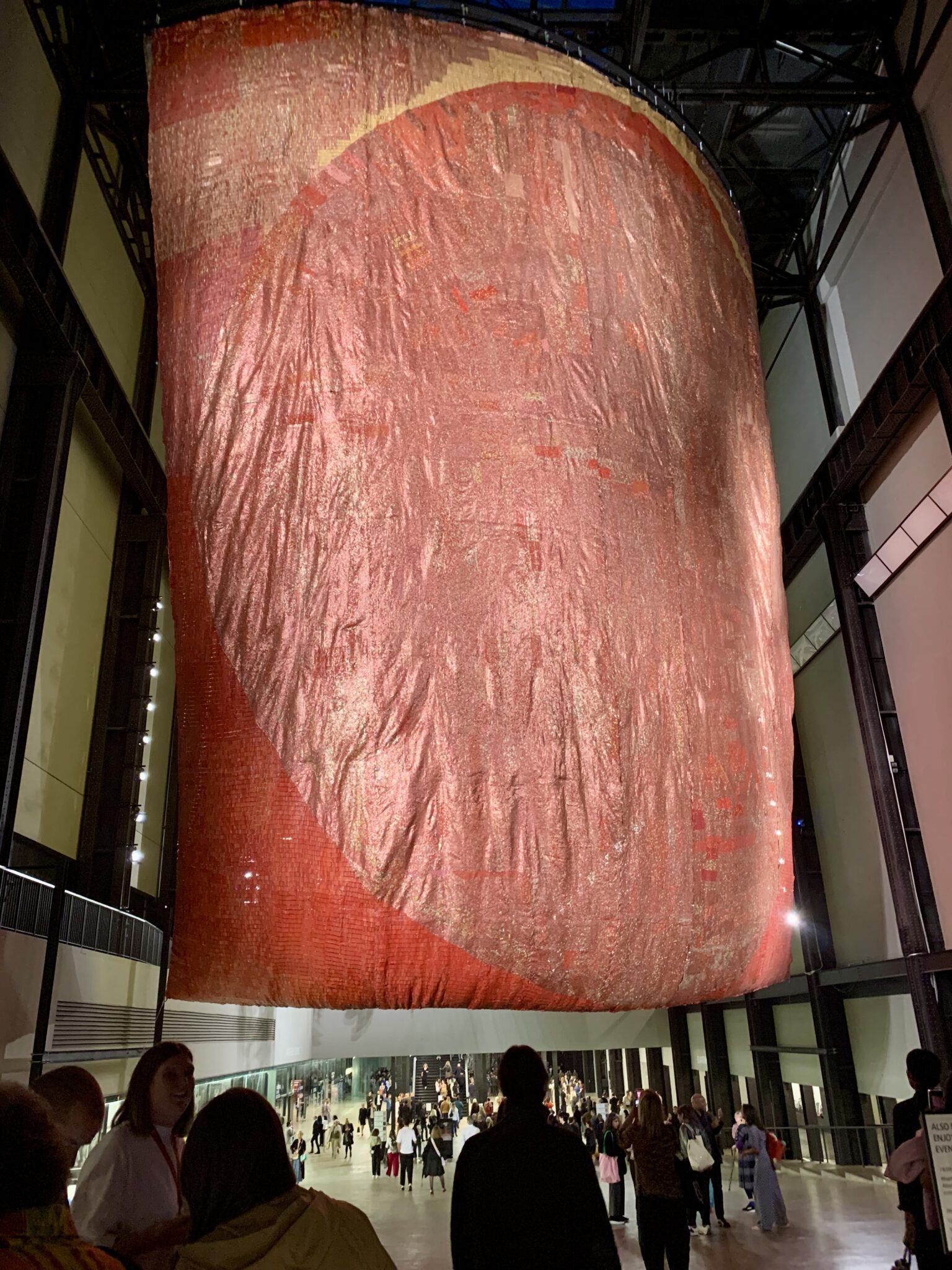 Behind the Red Moon - the Turbine Hall commission by El Anatsui at Tate ...